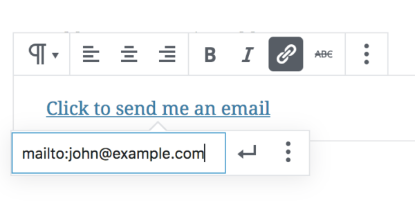 Make a link open an email when clicked » WordPress Knowledgebase