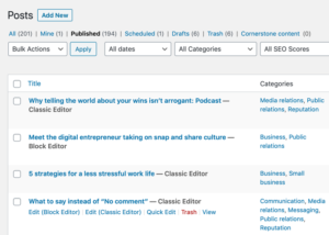 WordPress: Switch to Classic Editor from Block Editor (and back again)